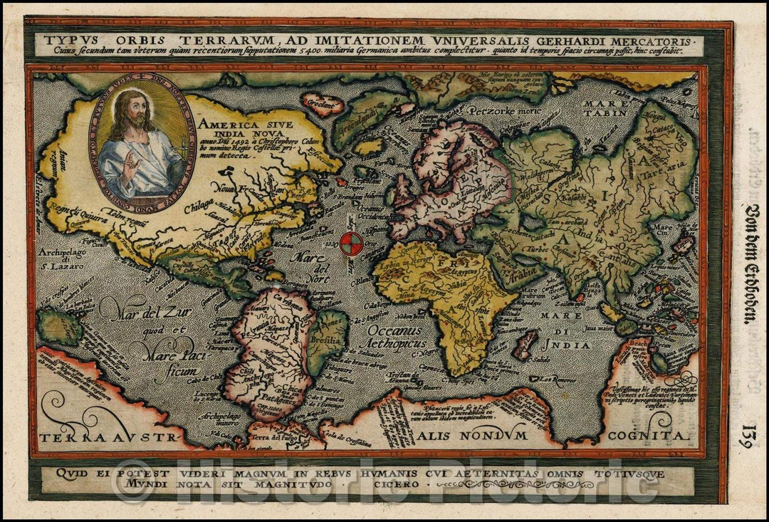 Historic Map - Typus Orbis Terrarum Ad Imitationem Universalis Gerhard ...