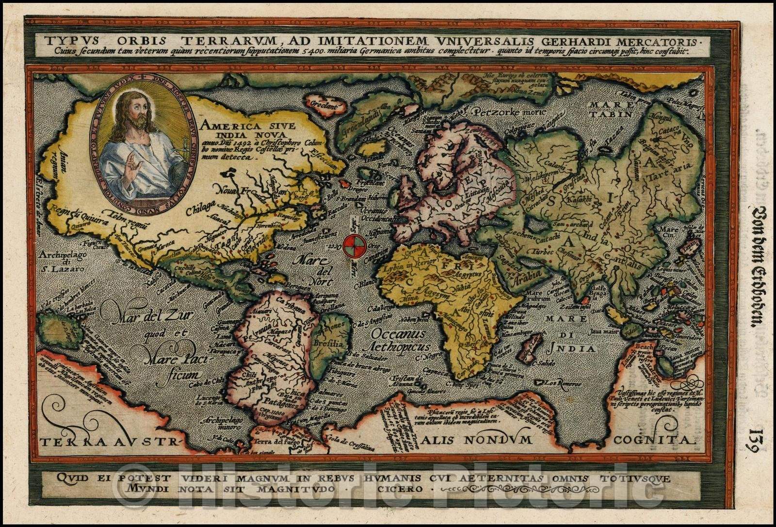 Historic Map - Typus Orbis Terrarum Ad Imitationem Universalis Gerhard ...