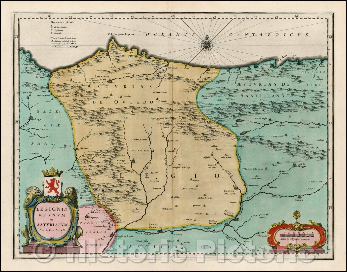 Historic Map - Legionis Regnum et Asutriarum Principatus/Map of the no ...