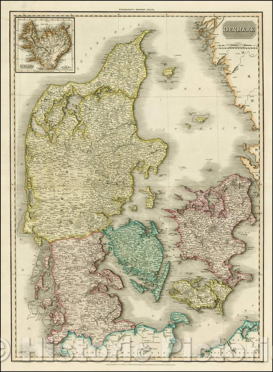 Historic Map - Denmark, 1812, John Pinkerton v1 – Historic Pictoric