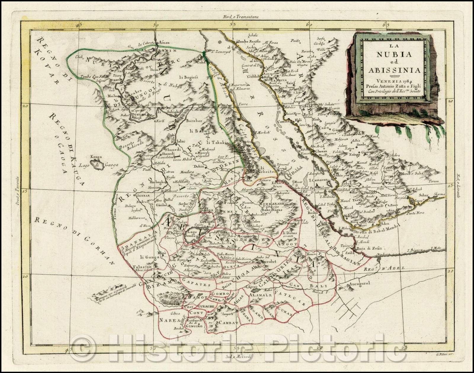 Nubia Map Africa