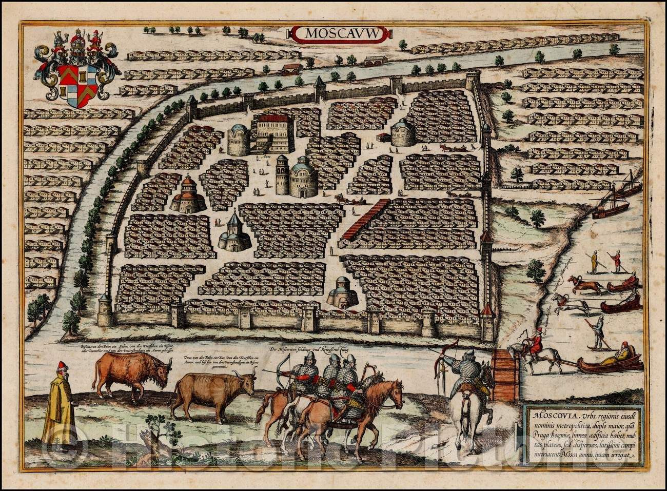 Historic Map - Moscauw, 1575, Georg Braun v1 – Historic Pictoric