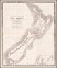 Historic Map - New Zealand (insets of Port Nicholson, Port Cooper and ...