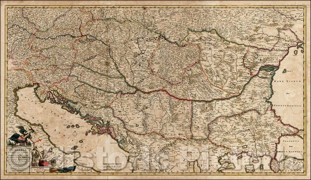 Historic Map - Regni Hungariae, Transilvaniae :: Transilvania of the K ...