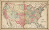 Historic Map - Colton's Map of the United States of America, 1858, Jos ...