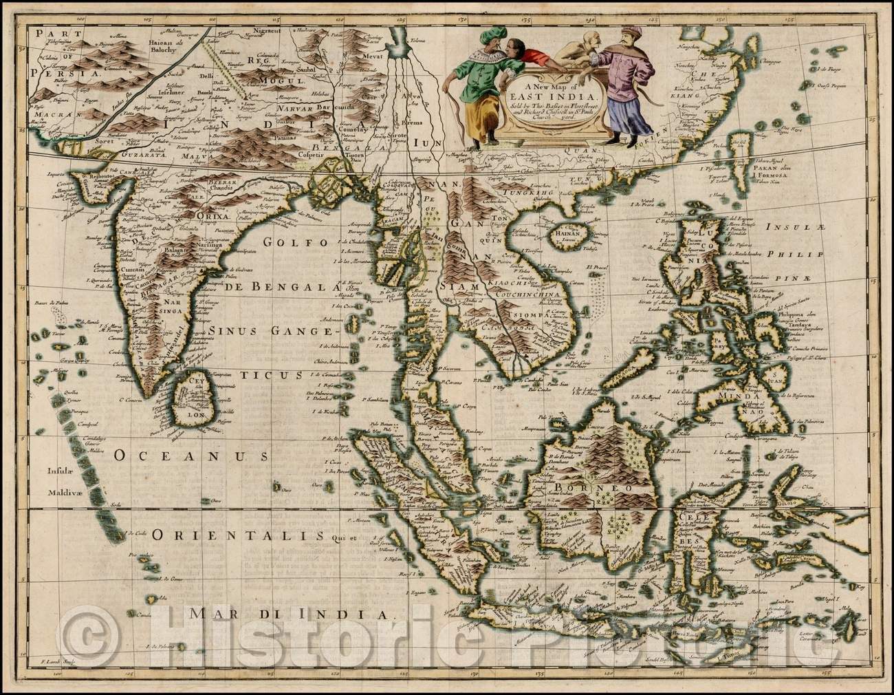 Historic Map - East India, 1676, John Speed v2 – Historic Pictoric