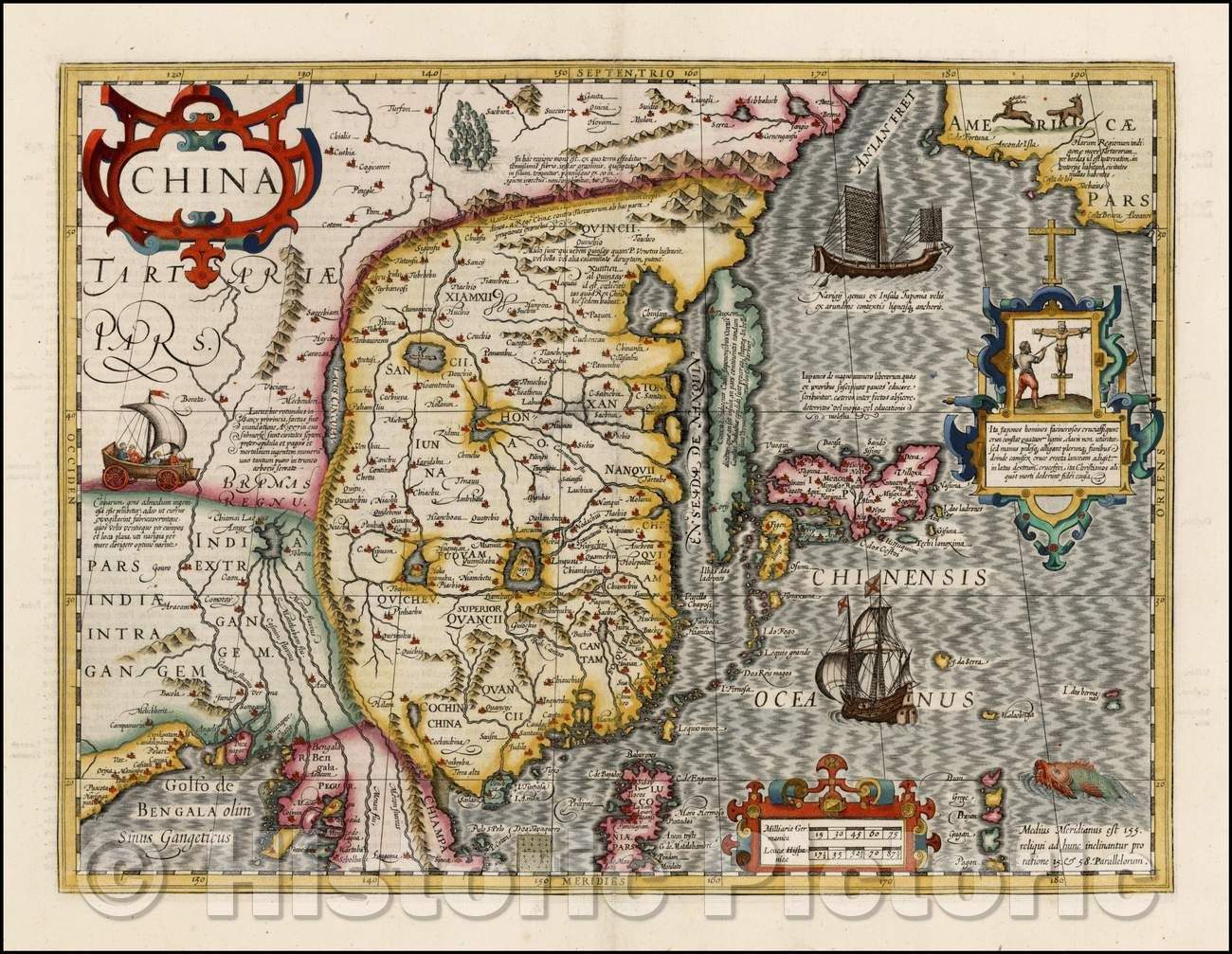 Historic Map - China, 1606, Jodocus Hondius v4 – Historic Pictoric