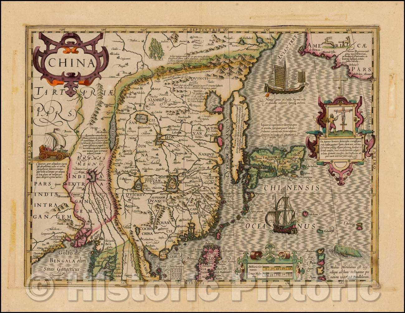 Historic Map - China, 1606, Jodocus Hondius v5 – Historic Pictoric