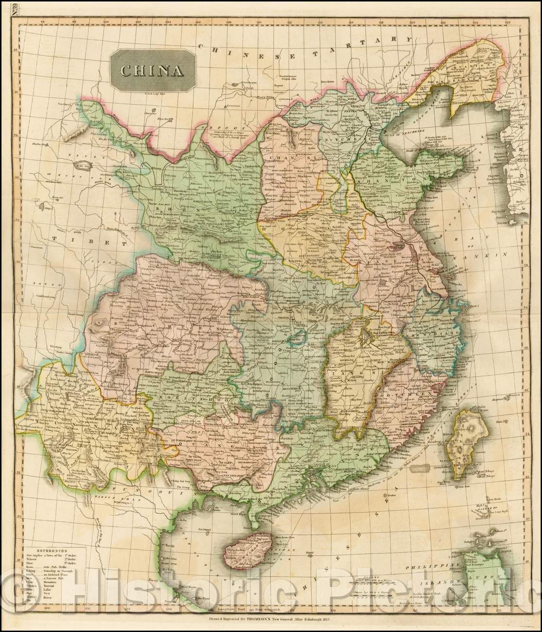 Historic Map - China, 1815, John Thomson v1 – Historic Pictoric