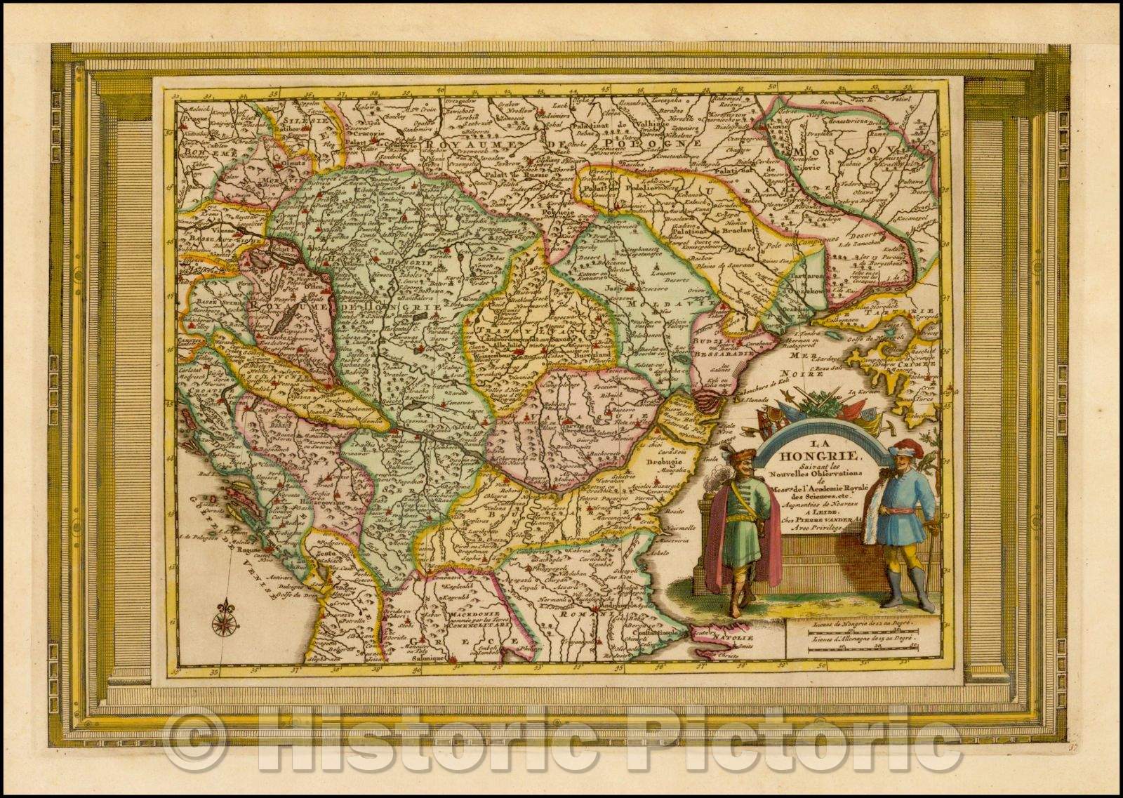 Historic Map - La Hongrie Suivant les Nouvelles Observations/Vander Aa ...