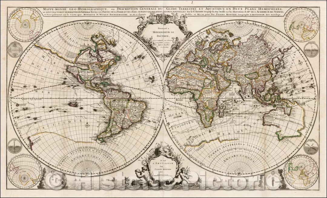 Historic Map - Mappe-Monde Geo-Hydrographique, ou Description Generale – Historic Pictoric