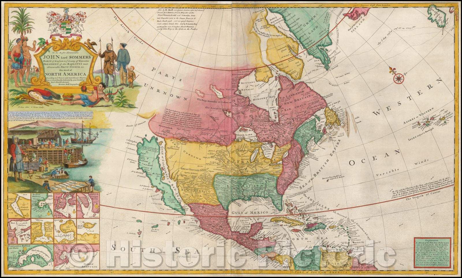 Old Maps Of North America Map Of North & South America (1786)" Journal