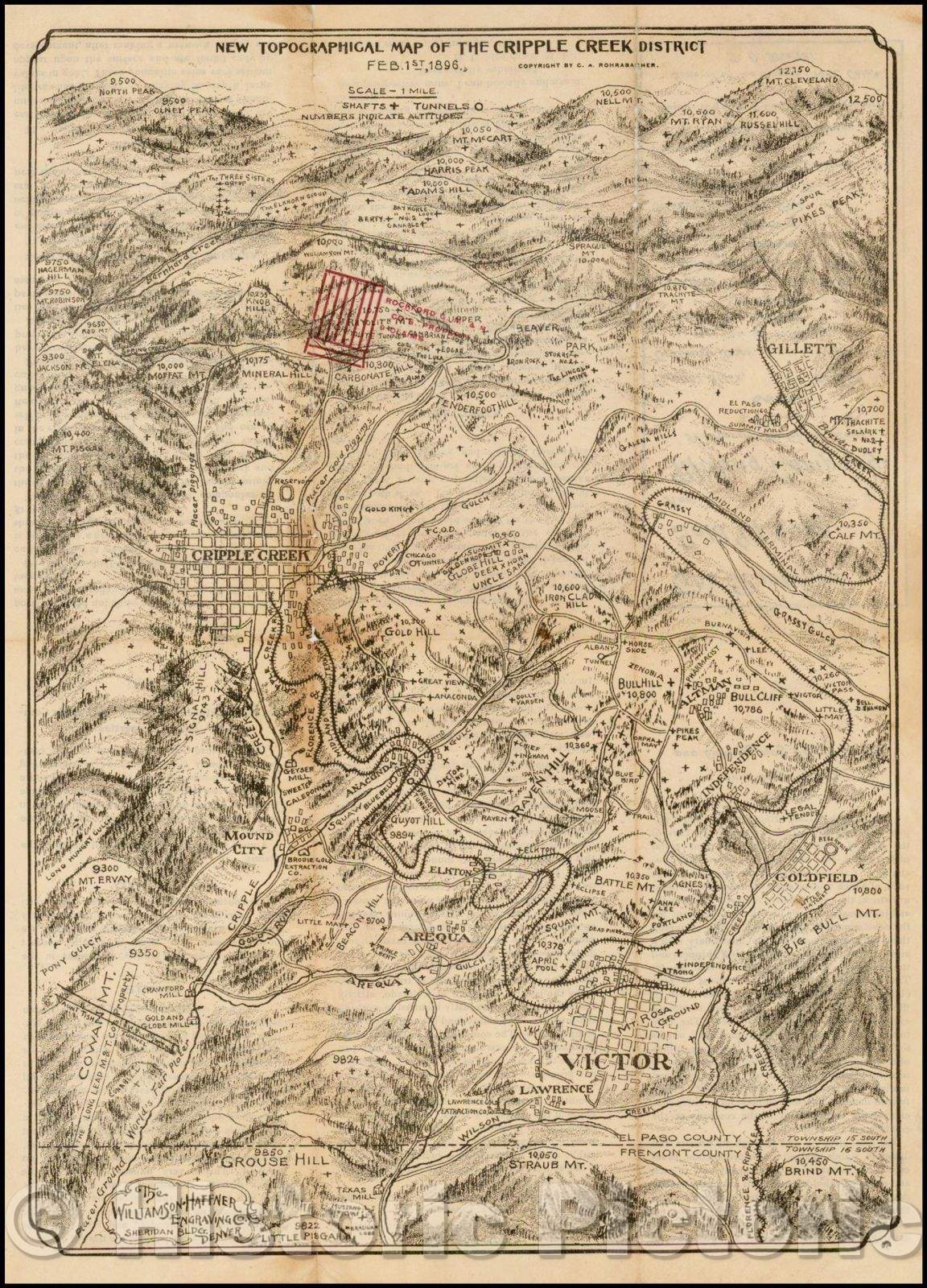 Cripple Creek Map