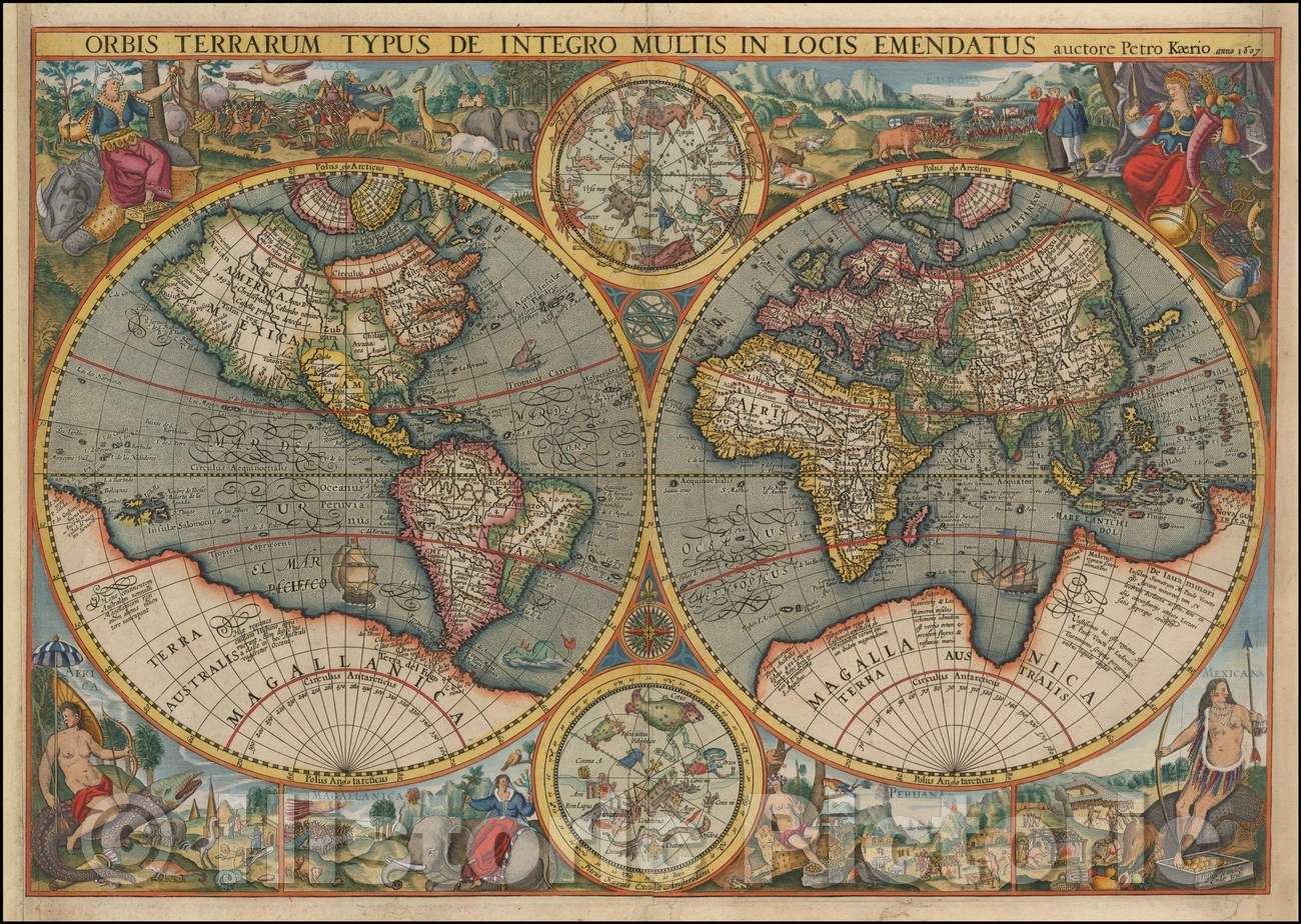 Historic Map - Orbis Terrarum Typus De Integro Multis In Locis Emendat ...