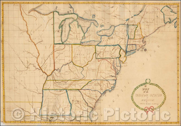 United States Indian Tribes Settlements 1814 Historical Map – Historic ...