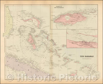 Historic Map - The Bahamas, 1896, Edward Stanford v3 – Historic Pictoric