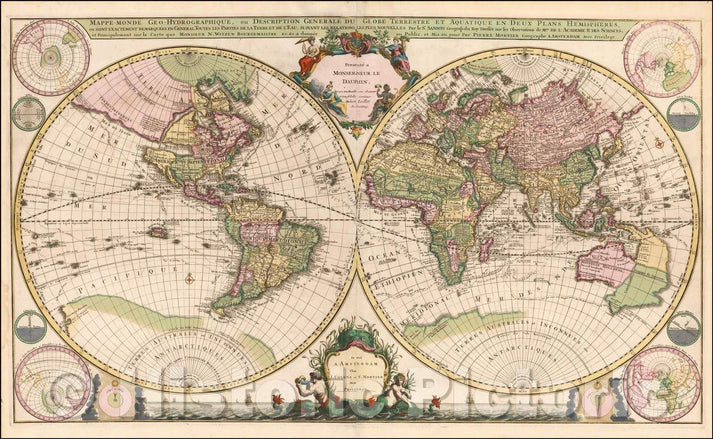 Historic Map - Mappe-Monde Geo-Hydrographique, ou Description Generale – Historic Pictoric