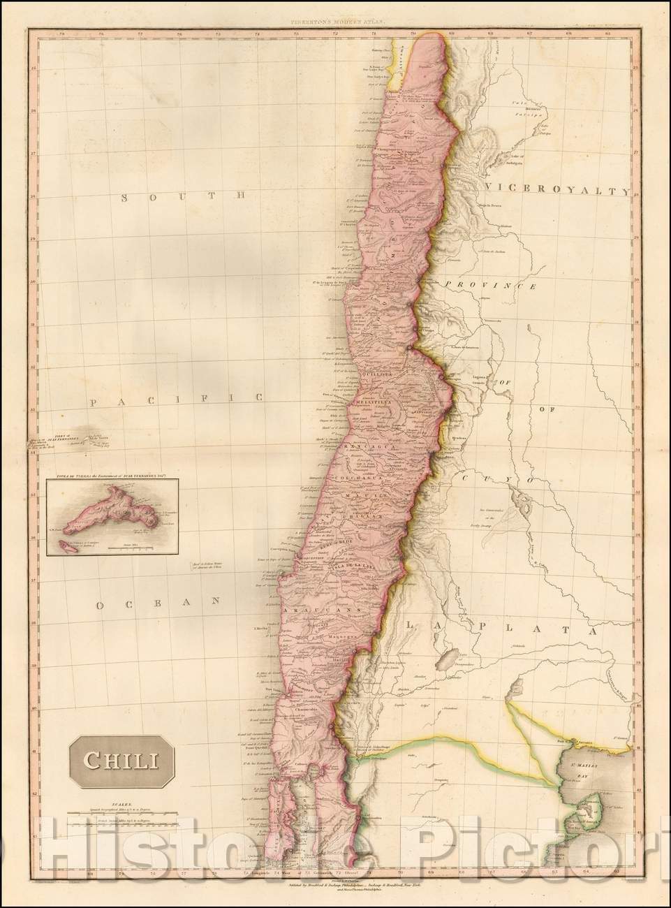 Historic Map - Chili, 1812, John Pinkerton v1 – Historic Pictoric