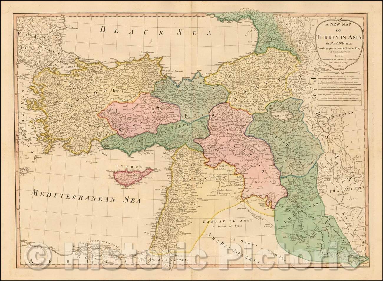 Historic Map - Turkey in Asia, 1794, Laurie & Whittle v2 – Historic ...
