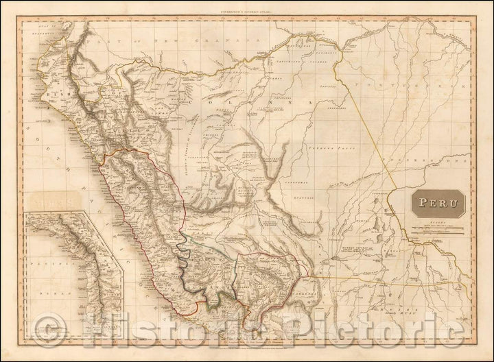 Historic Map - Peru, South America, 1812, John Pinkerton v3 – Historic ...