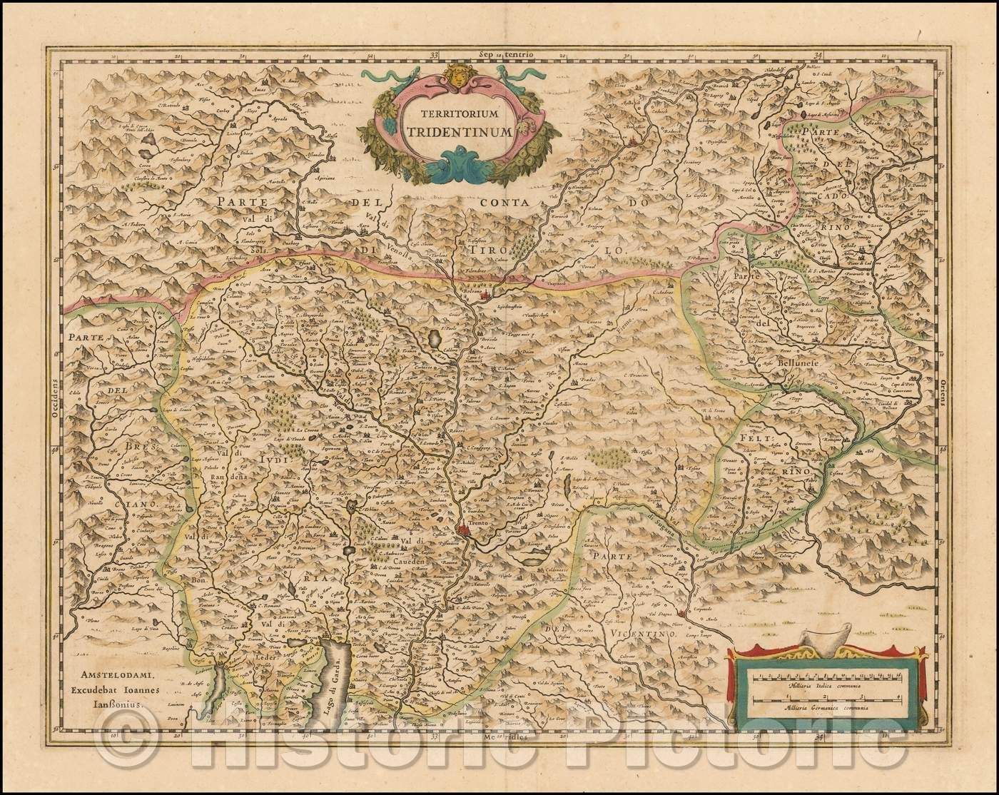 Historic Map - Territorium Tridentinum, 1636, Jan Jansson v2 – Historic ...