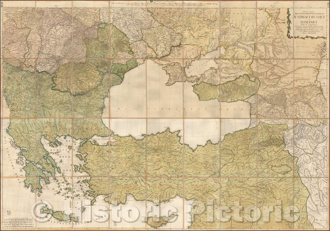 Historic Map - Partes confines Trium Magnorum Imperiorum Austriaci Rus ...