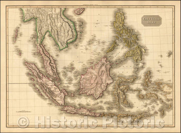 Historic Map - East India Isles, 1815, John Pinkerton - Vintage Wall A ...