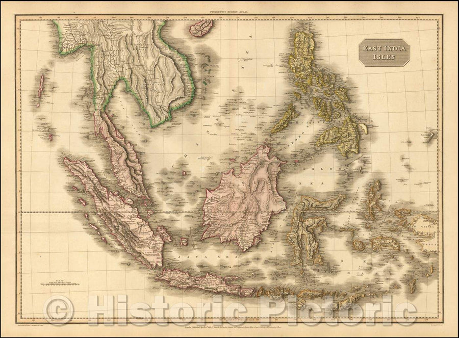 Historic Map - East India Isles, 1815, John Pinkerton - Vintage Wall A ...