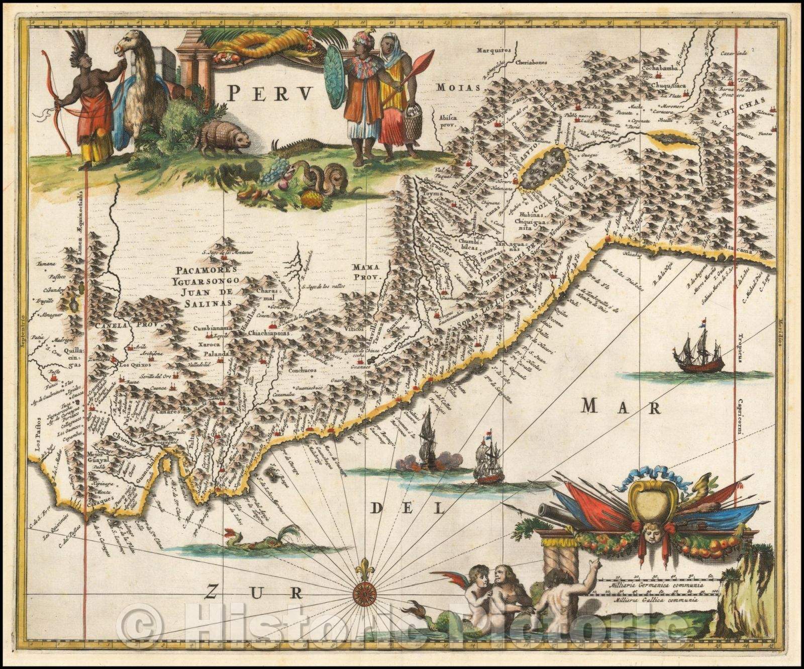 Historic Map - Peru, South America, 1671, John Ogilby v1 – Historic ...