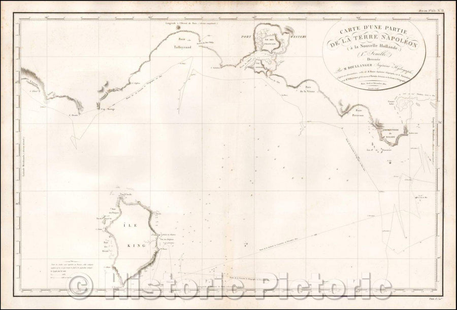 Historic Map - (King Island, Port Phillip Bay) Carte D'Une Partie De L ...