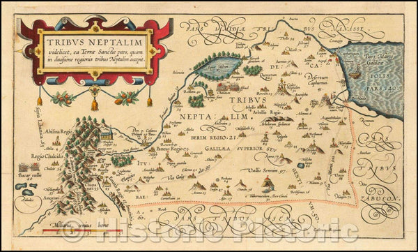 Historic Map - Tribus Neptalim videlicet, ea Terra Sanctae pars, quam ...