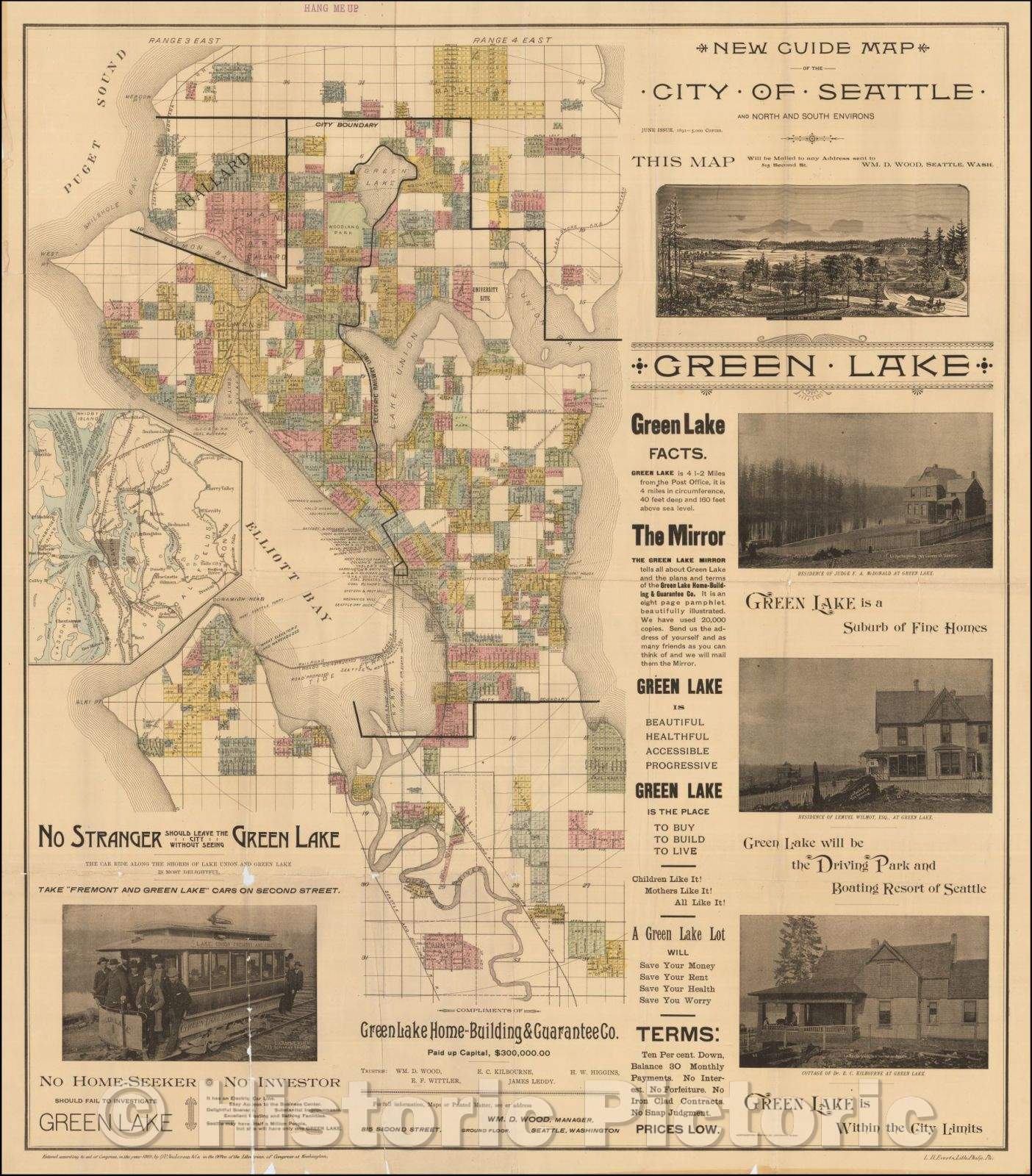 Historic Maps Of Seattle Seattle, Washington 1925 Kroll Antique Maps
