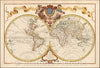 Historic Map - Mappemonde a l'usage du Roy Par Guillaume Delisle Premi - Historic Pictoric