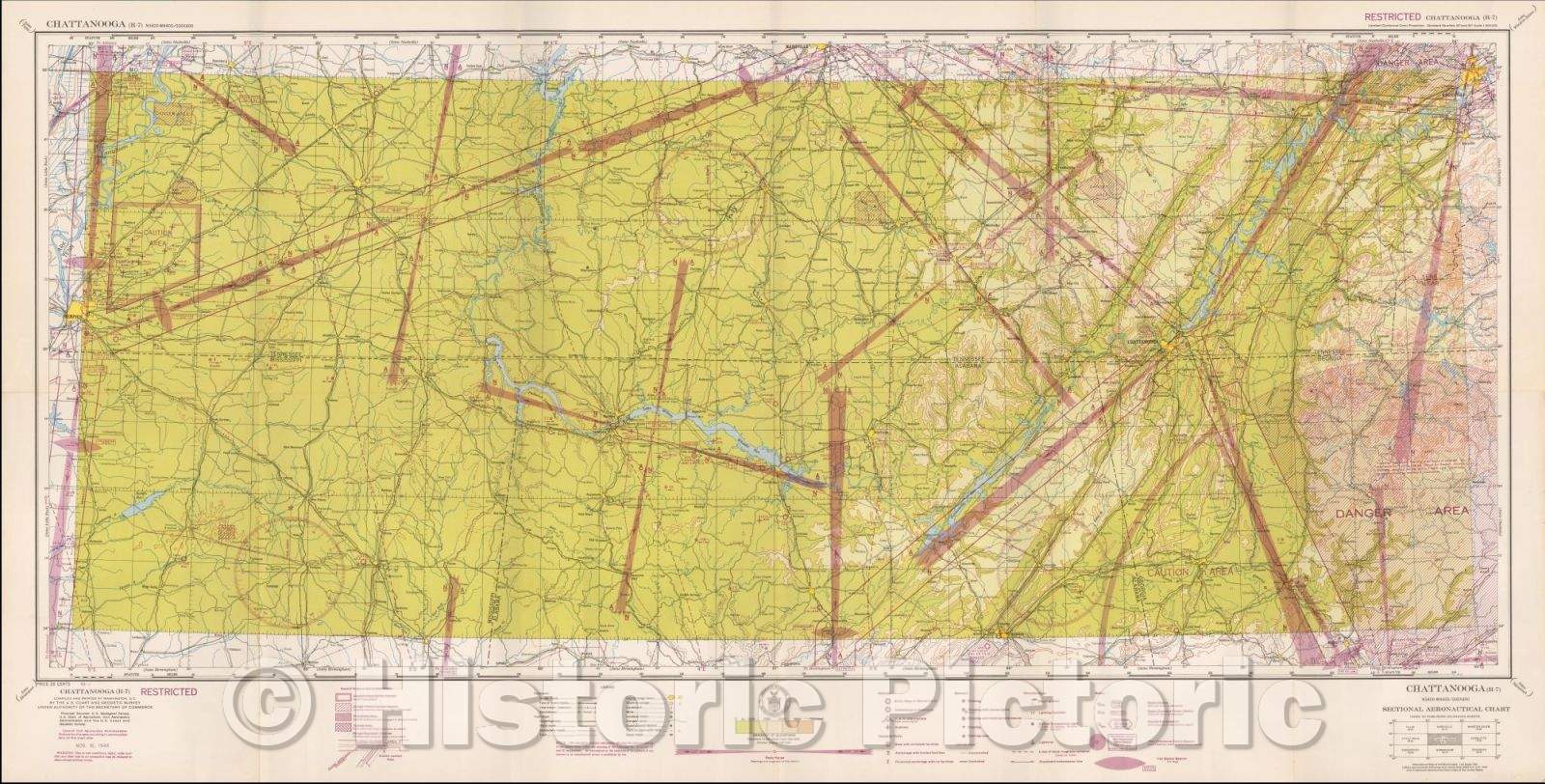 Historic Map - Chattanooga, 1944, U.S. Coast & Geodetic Survey - Vinta ...