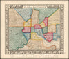 Historic Map - Plan of Baltimore, 1860, Samuel Augustus Mitchell Jr. v ...