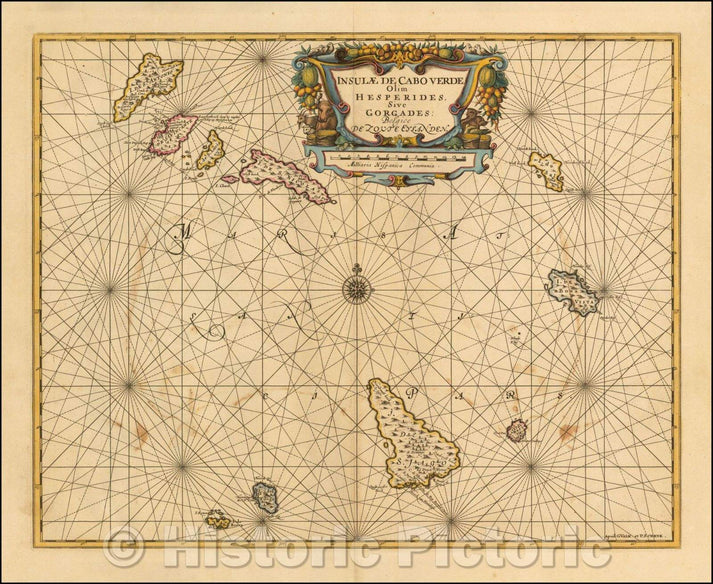 Historic Map - (Cape of Good Hope) Carta Geografica Del Capo Di Buona ...