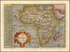 Historic Map - Aphrica, 1600, Matthias Quad - Vintage Wall Art ...