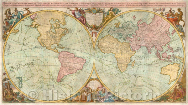 Historic Map - Mappe-Monde Geo-Hydrographique ou Description Generale – Historic Pictoric