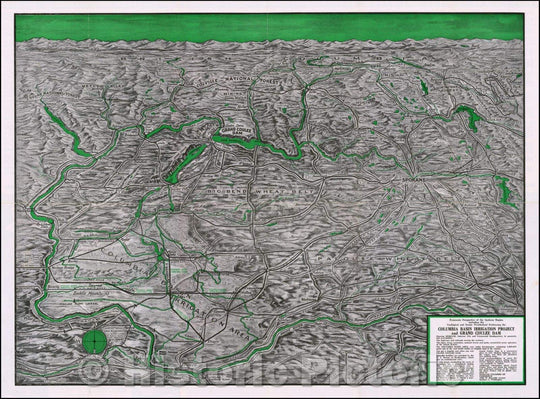 Historic Map - Columbia Basin Irrigation Project Grand Coulee Dam :: P ...