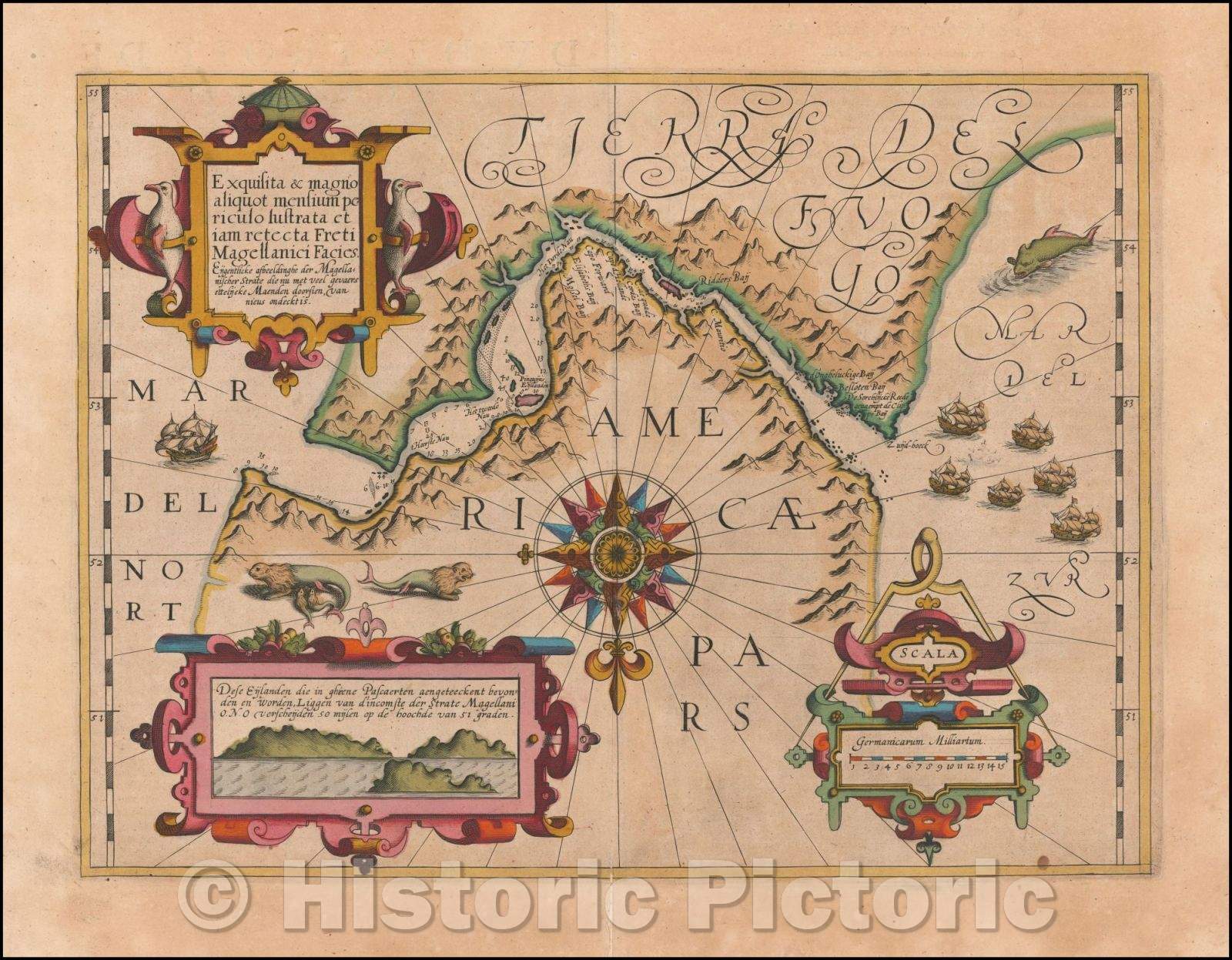 Historic Map - Exquisita & magno aliquot mensium periculo Lustrata et ...