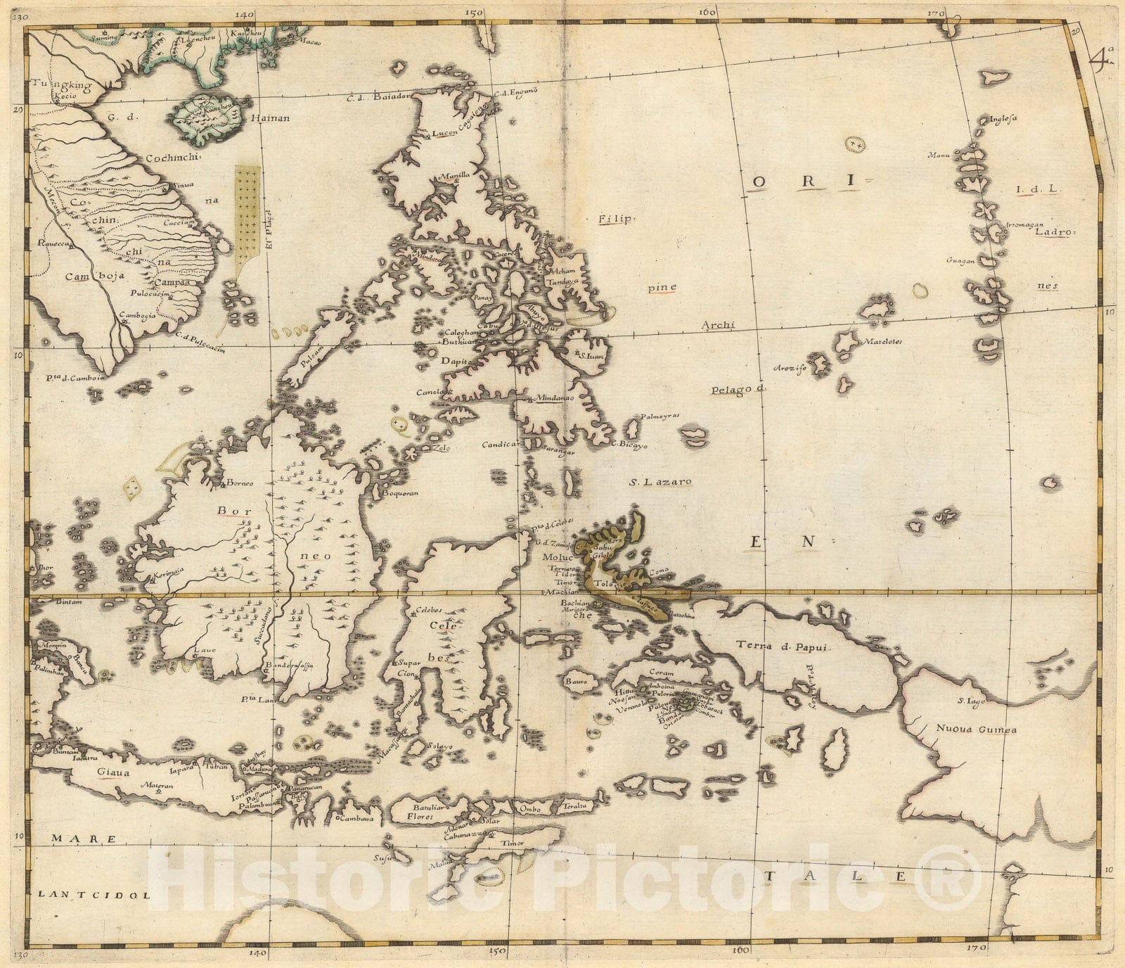 Historic Map : Asia Ex Conatibus Geographicis, 1660, v4, Vintage Wall ...