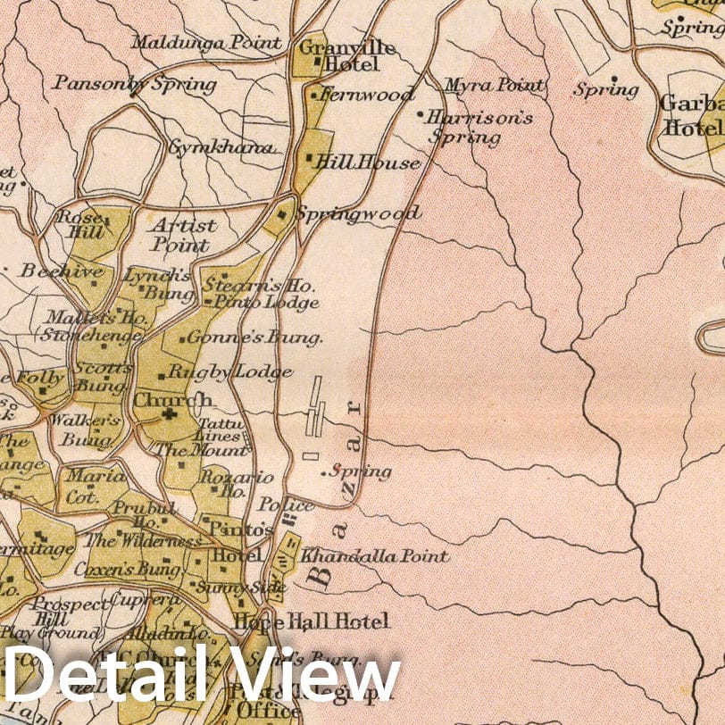Historic Map : Matheran. Plate 55, 1893, Vintage Wall Decor – Historic ...
