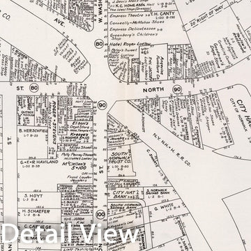 Historic Map : Business Section, City of South Norwalk (Connecticut ...