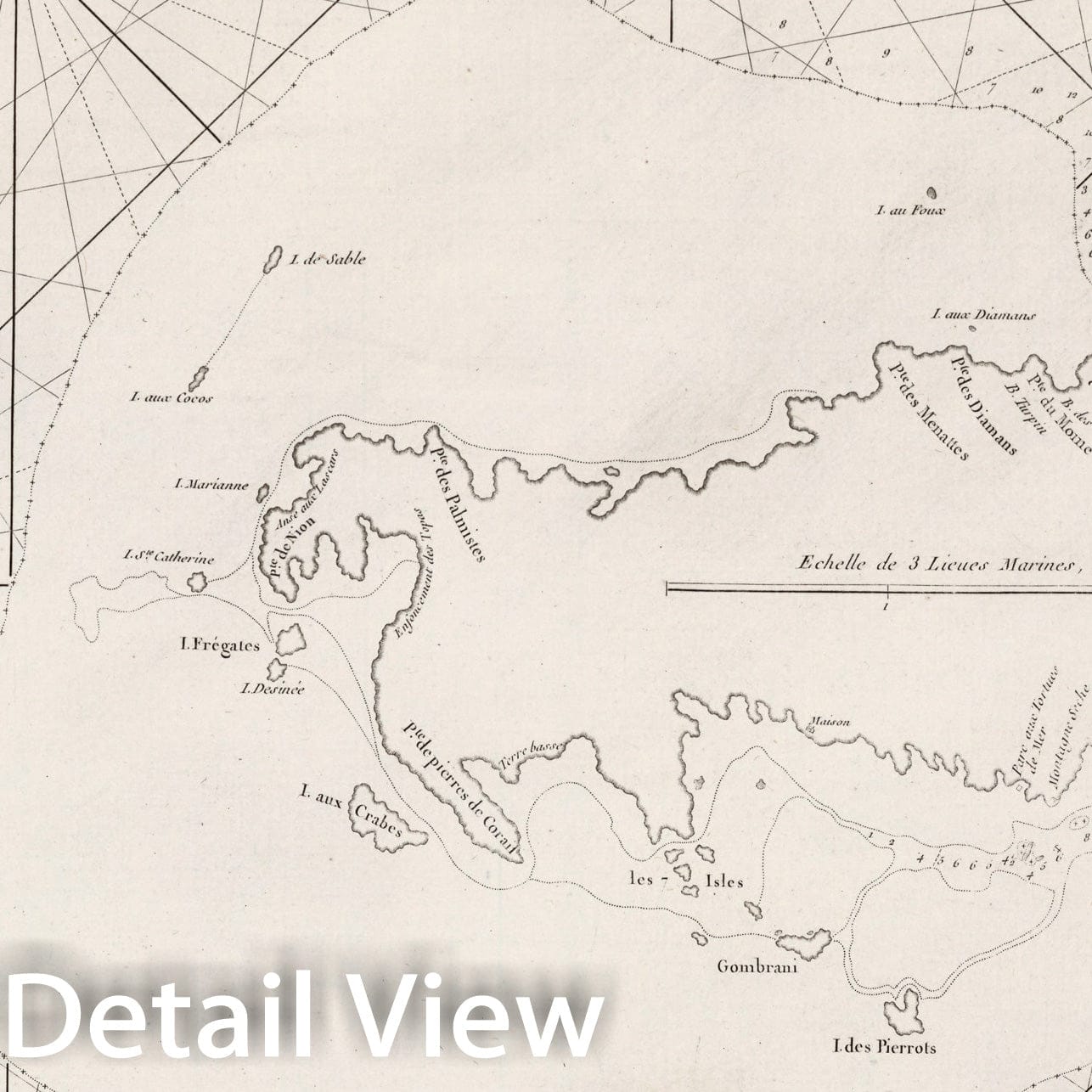 Historic Map : Plan de l'isle Rodrigues, 1810, Vintage Wall Decor ...