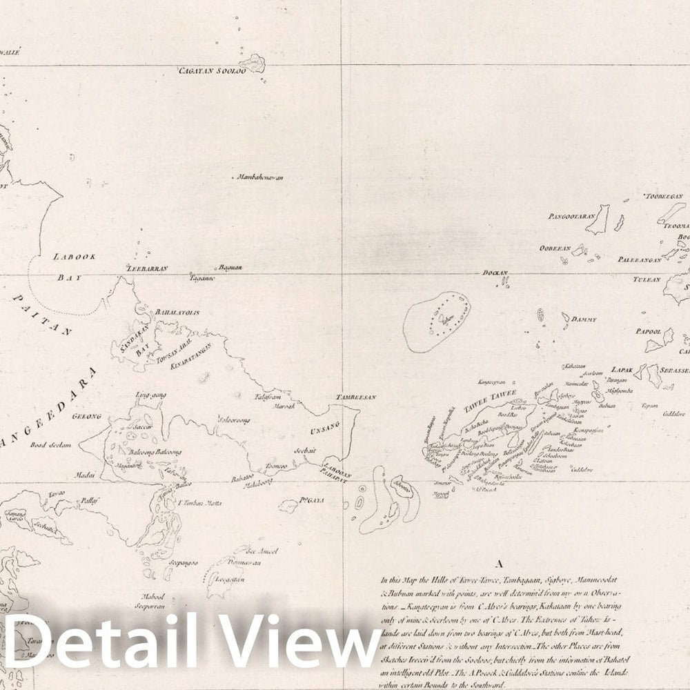 Historic Map : A Mar of part of Boneo and the Sooloo archipellago, 181 ...