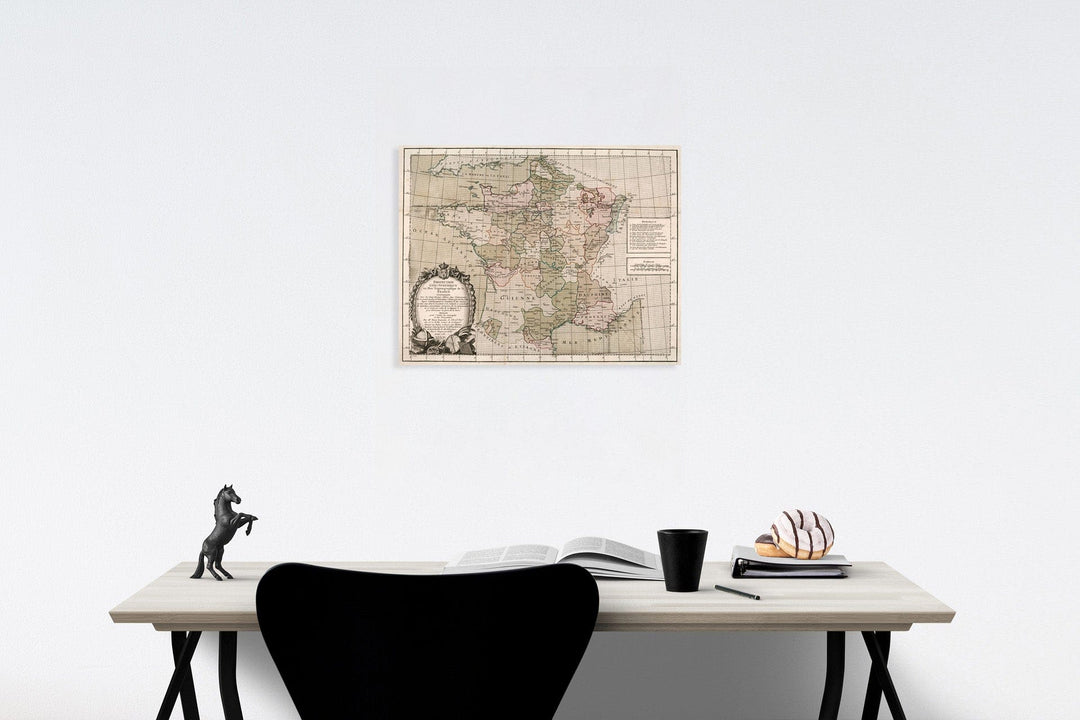 Historic Map : Projection geo-spherique ou plan trigonographique de la ...