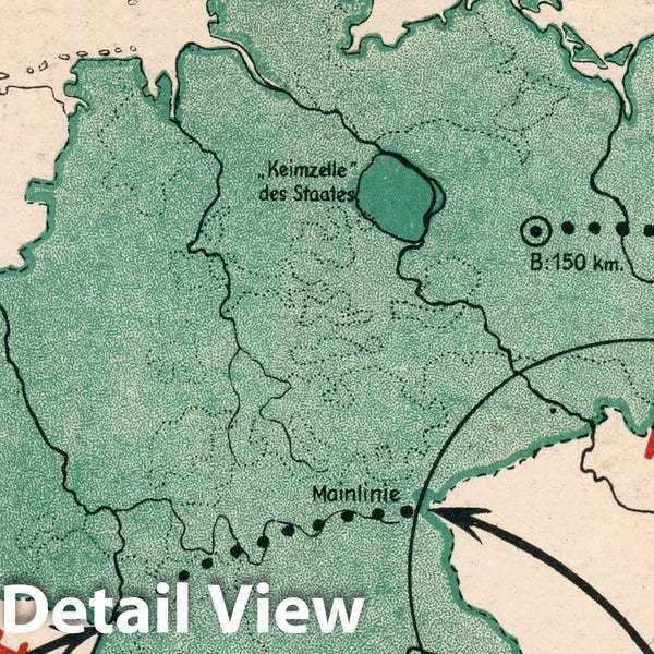 Historic Map : Deutschlands geopolitische Lage, 1935, Vintage Wall Dec ...