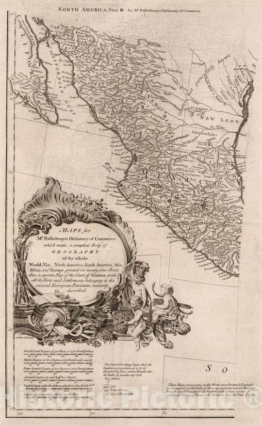 Historic Map : Vol. I. North America. Plate III, 1774, Vintage Wall De ...