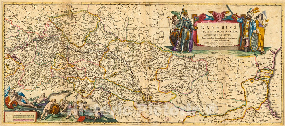 Historic Map : Danubius fluvius Europae maximus, a fontibus ad ostia ...