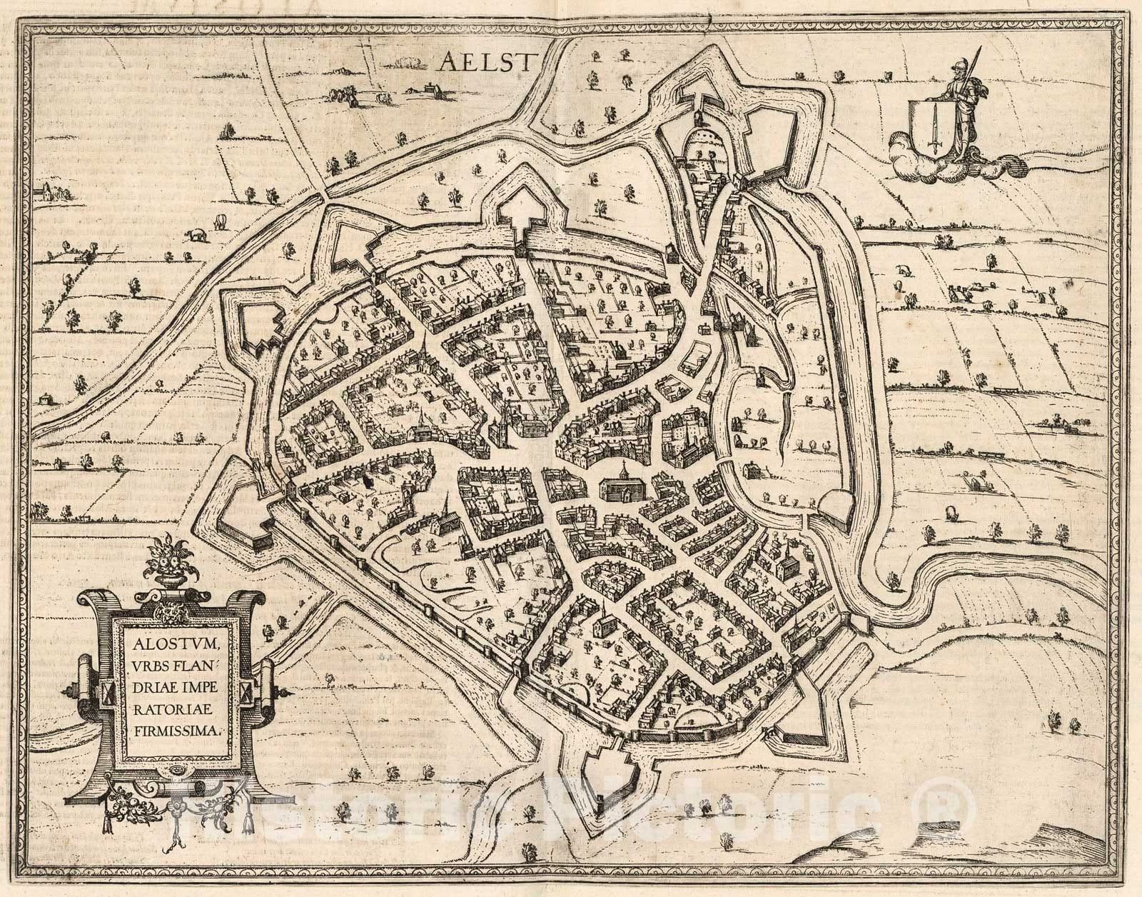 Historic Map : Vol IV (10) Aelst (Aalst)., 1640, Vintage Wall Decor ...